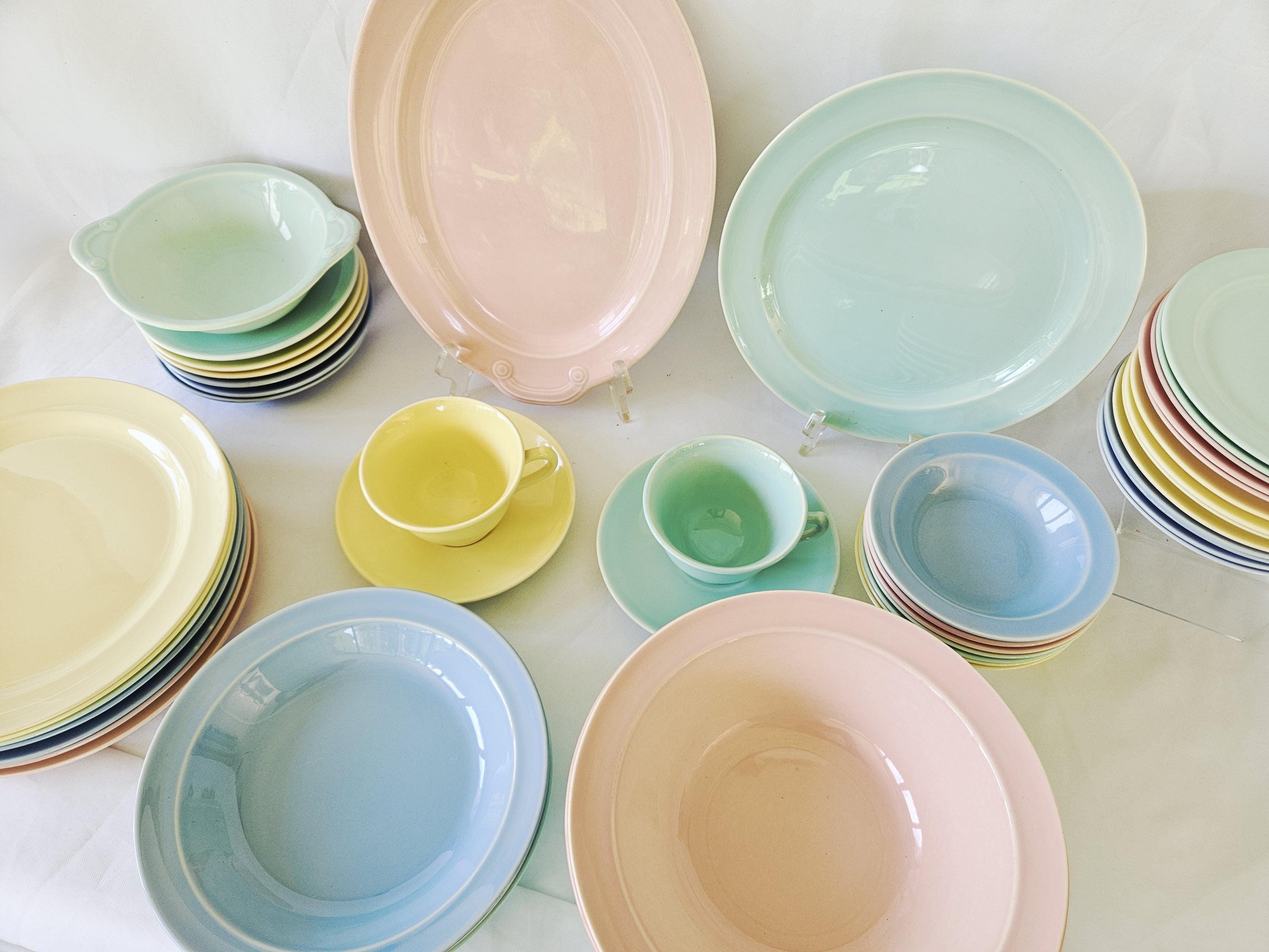 Luray Pastels Mid-century Dinnerware, Taylor Smith & T Dishes - Etsy