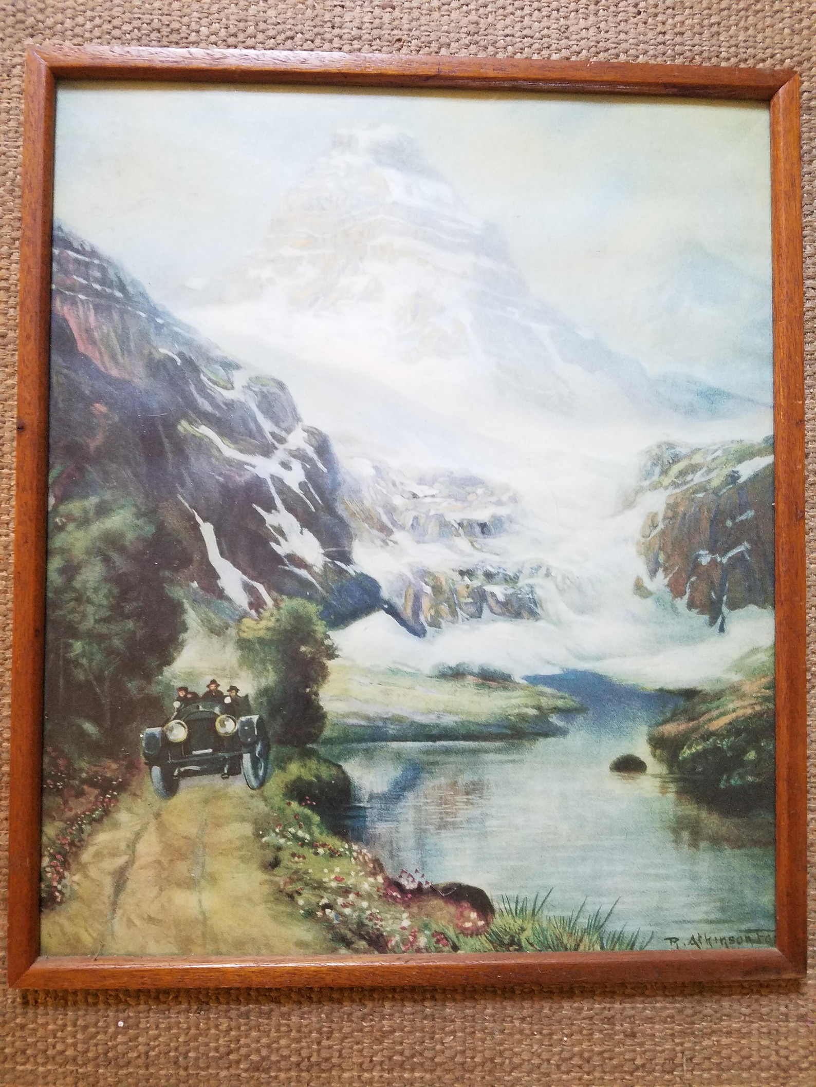 R Atkinson Fox Lithograph Print 2263 Where Brooks Send up A Cheerful ...