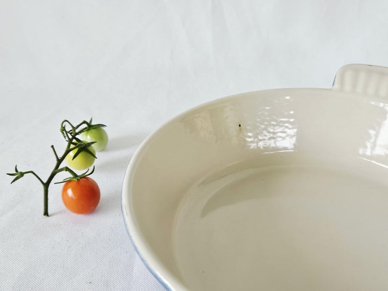 Cobalt Blue Le Creuset Large Round Baker 18 Pie Pan Gratin Casserole ...