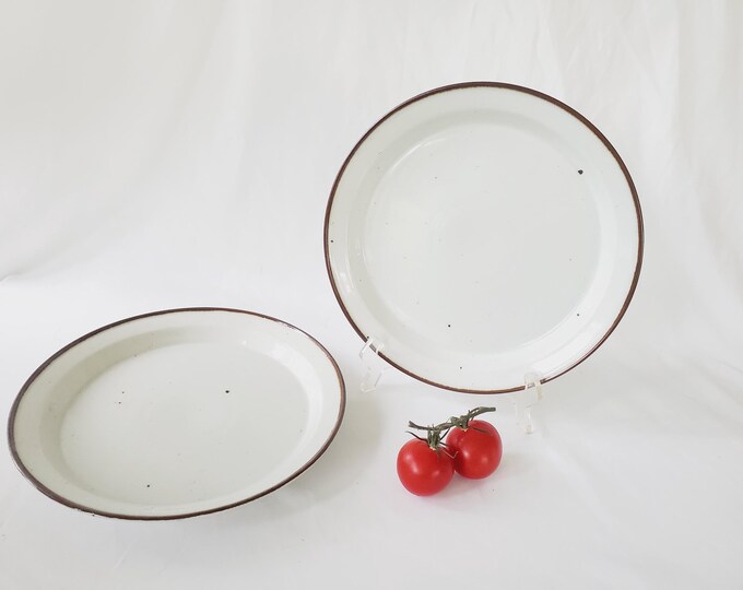 1970s Dansk Brown Mist Plates Dinnerware by Niels Refsgaard Stoneware ...