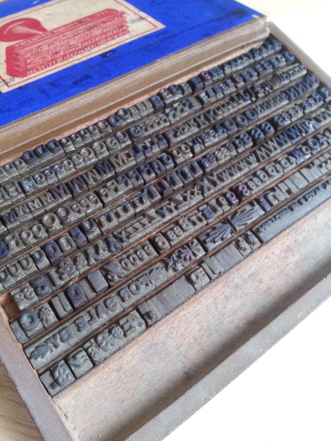 Complete Set Superior Solid Rubber Type Set Patented 1892 Box and ...