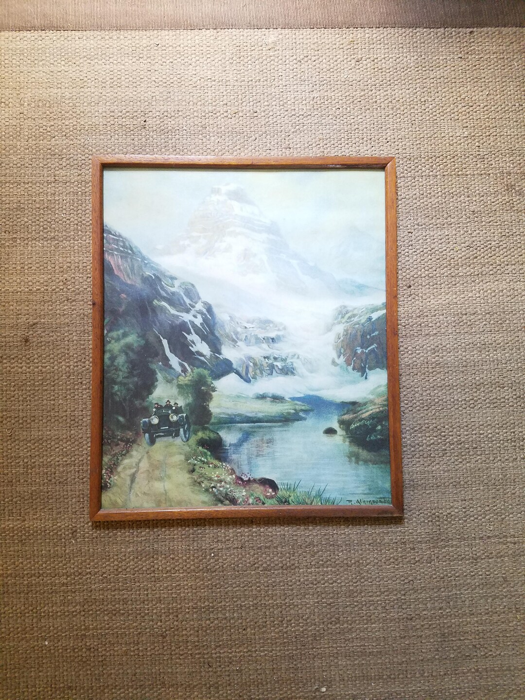 R Atkinson Fox Lithograph Print #2263 Where Brooks Send up A Cheerful ...