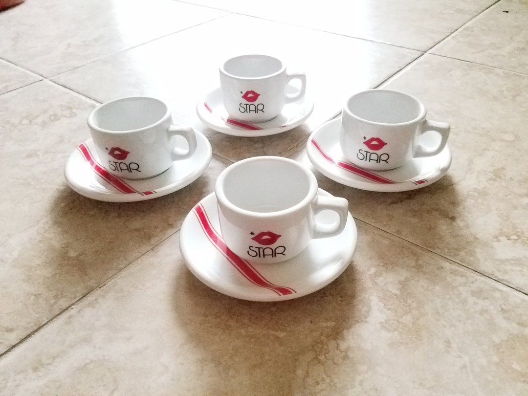 1970s Star by Sigma Cup and Saucer Set of Four Vintage Sigma the ...