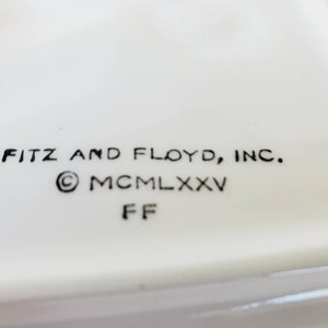 Fitz and Floyd Zebra Vide Poche Tray Vintage 1975 Catch All Accent ...