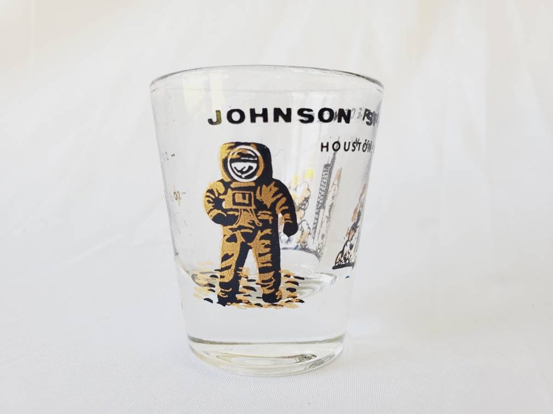 1960s NASA Shot Glass, Johnson Space Center Souvenir - Etsy