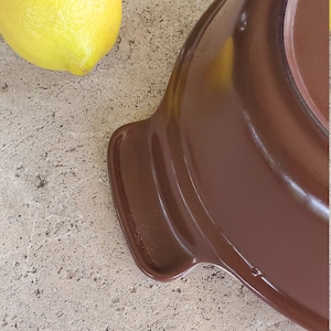 Chocolate Brown Le Creuset 2 Qt Oval Baker #32 Large Baking Roasting ...