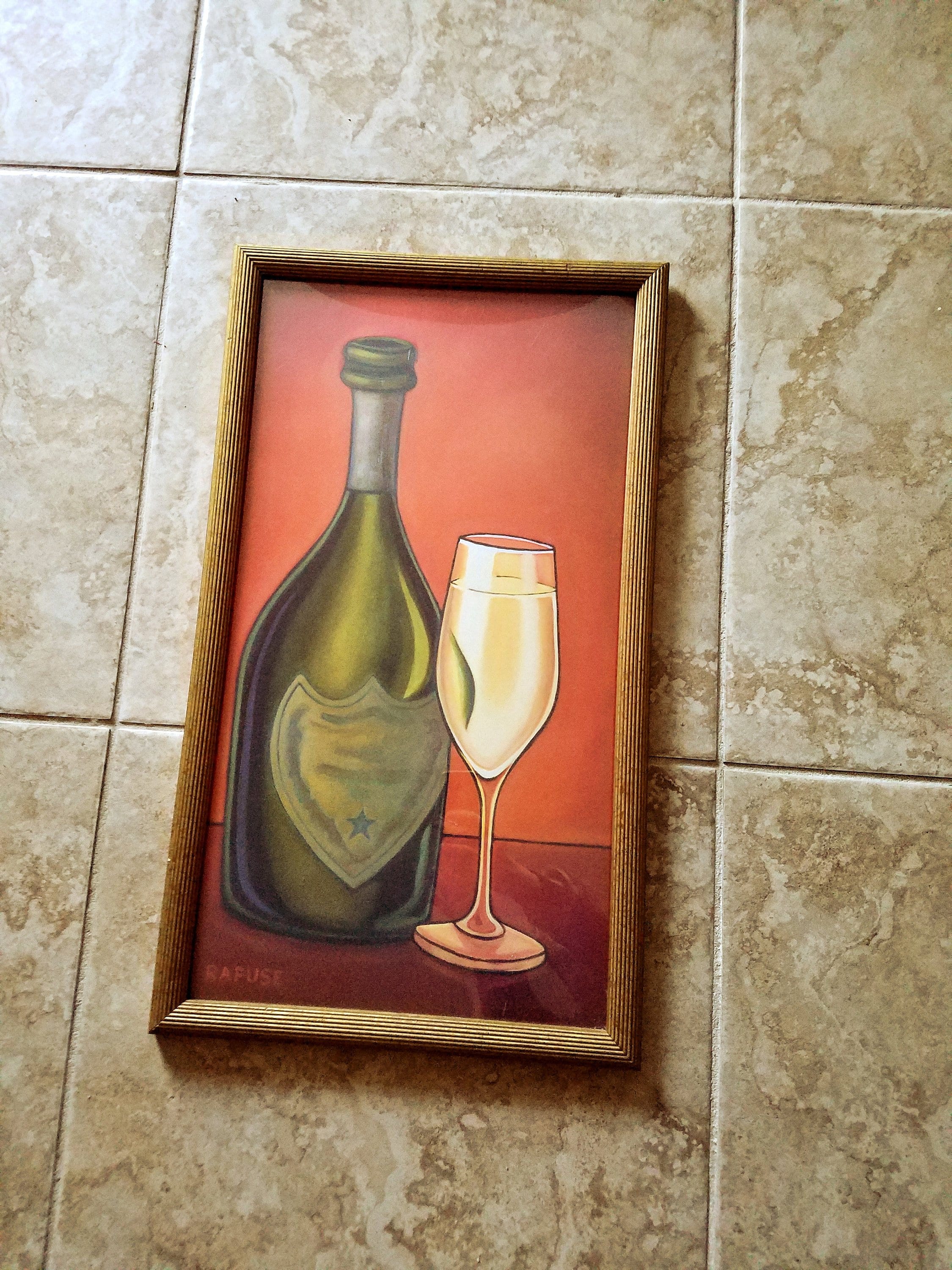 Framed Champagne Art Will Rafuse Artist Ready to Hang Fine Art - Etsy ...