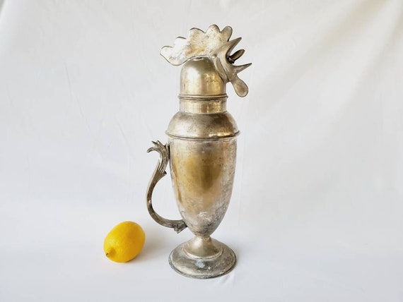 Vintage Silver Rooster Cocktail Shaker Vintage 1930s Antique - Etsy