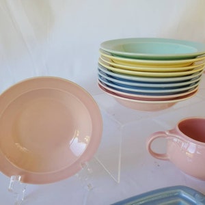 Luray Pastels Mid Century Dinnerware Choice Assorted Green Blue Yellow ...