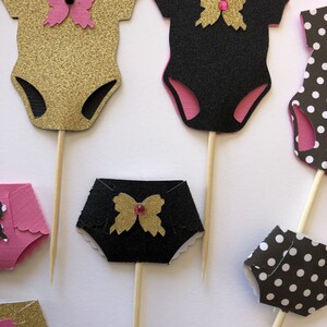 Baby Diaper Onesie Cupcake Topper, Cake Topper, Baby Shower, Birthday ...