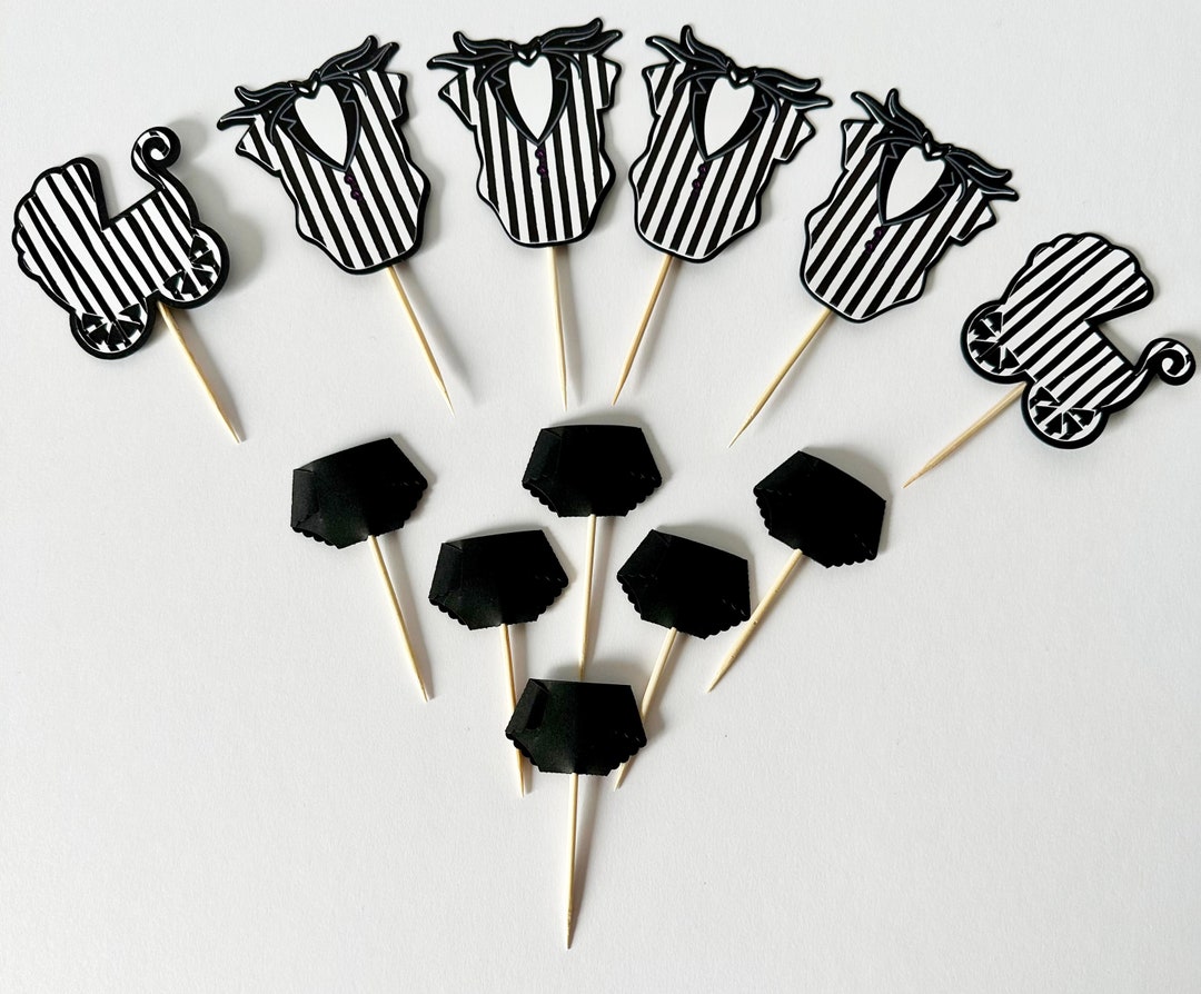 Nightmare Before Christmas Jack Skellington Cucpake Toppers Onesie ...