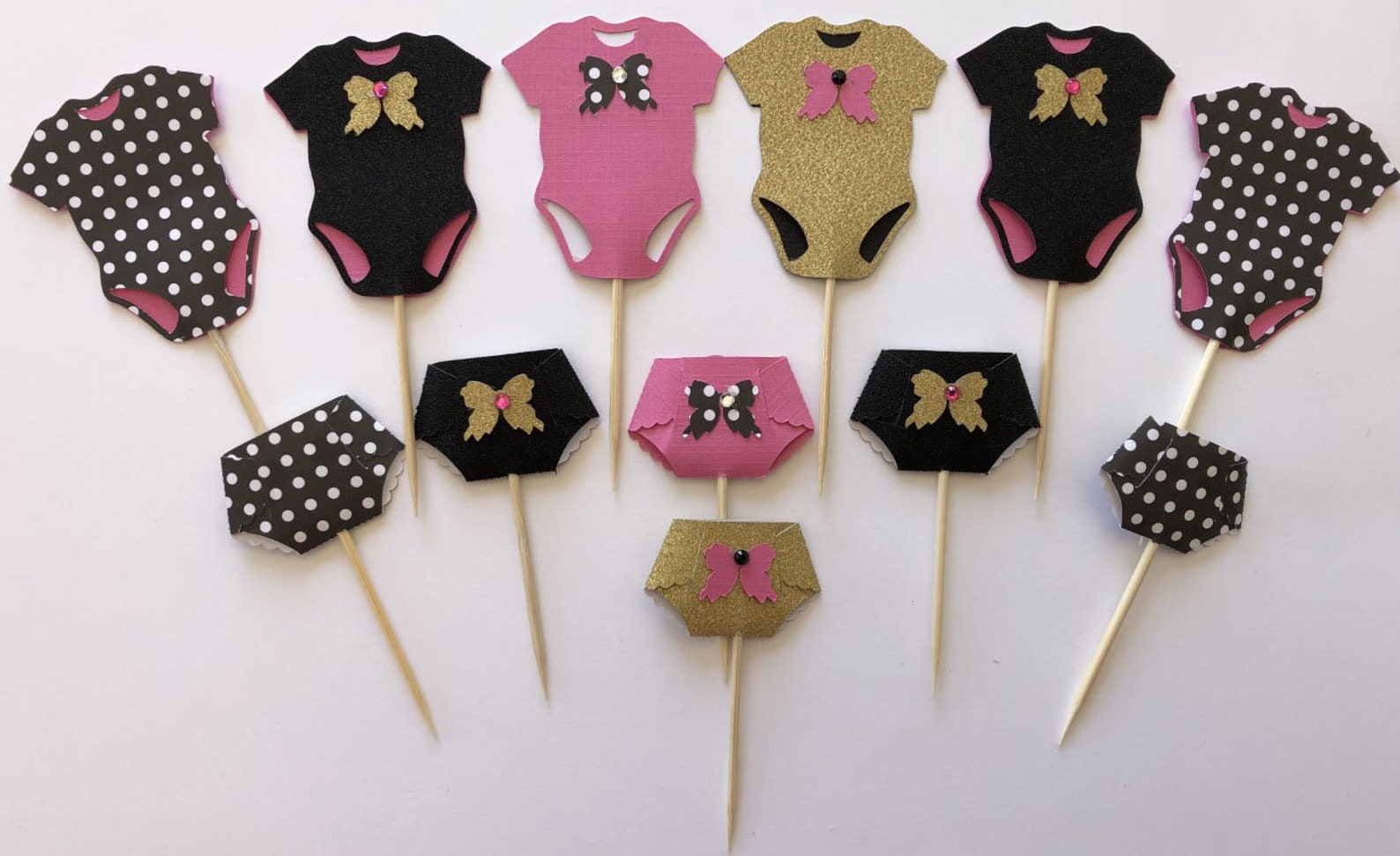 Baby Diaper Onesie Cupcake Topper Cake Topper Baby Shower - Etsy