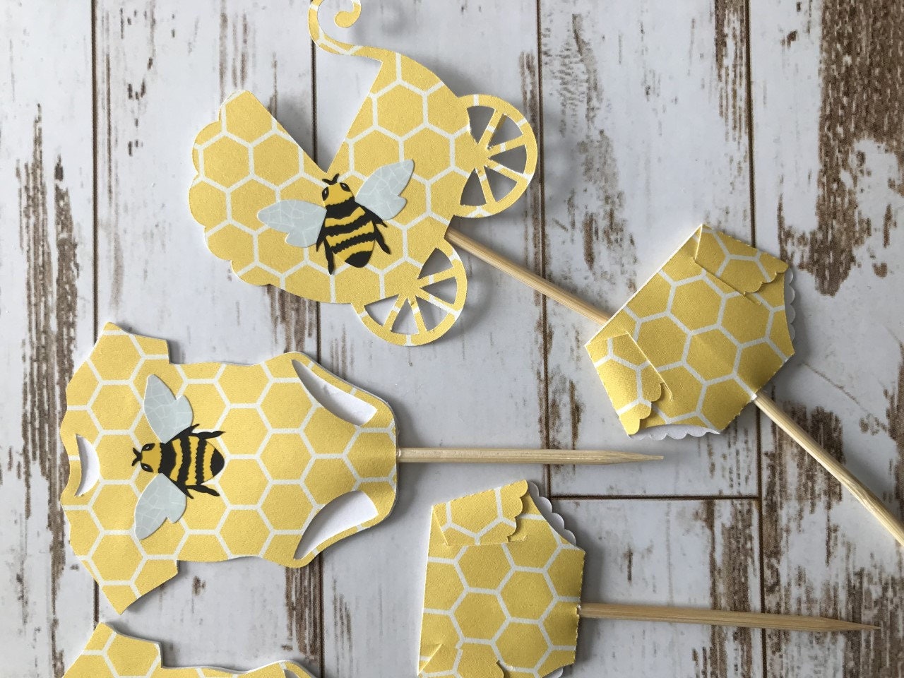 Baby Diaper Onesie Carriage Stroller Buggy Cupcake Topper - Etsy