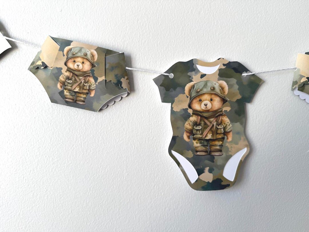 Military Baby Banner, Army Baby, Cute Little Soldier, Expecting a ...