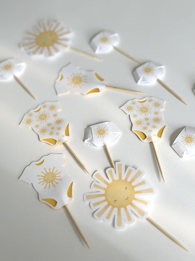 Sun Cupcake Toppers, You Are My Sunshine, Sunshine Baby, Little Miss ...