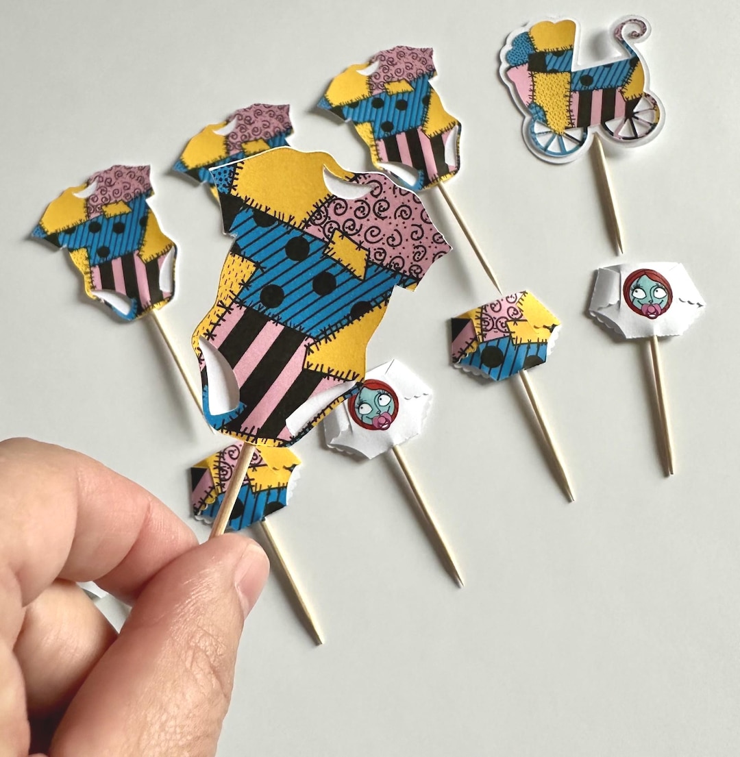 Nightmare Before Christmas Jack Skellington Sally Cucpake Toppers ...