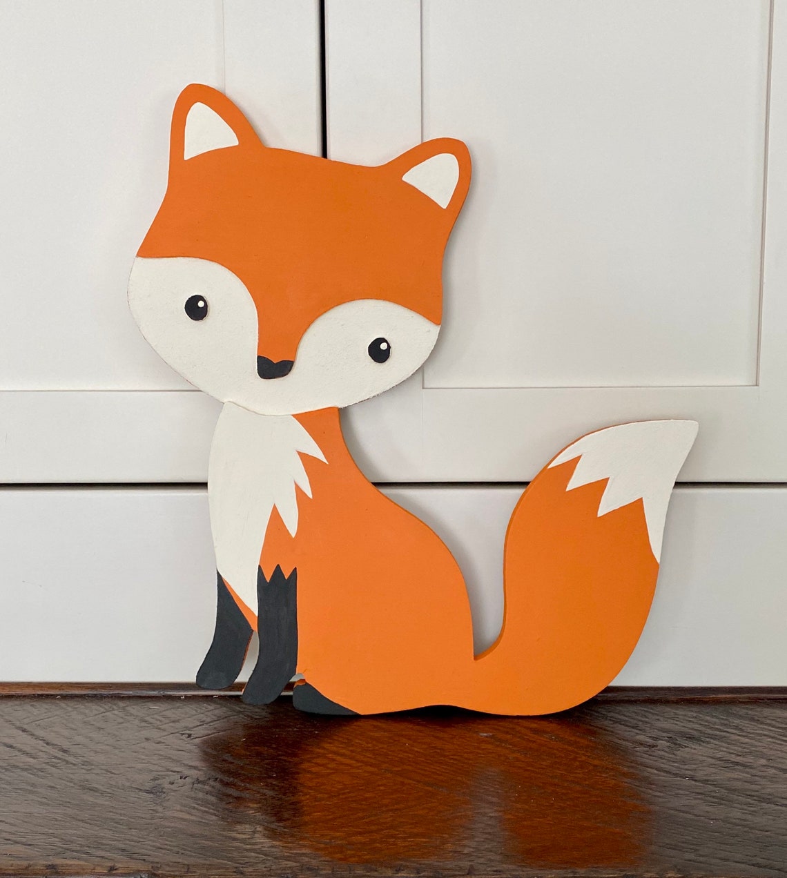 Custom Fox Silhouette Cutout Rustic Woodland Nursery Wood | Etsy