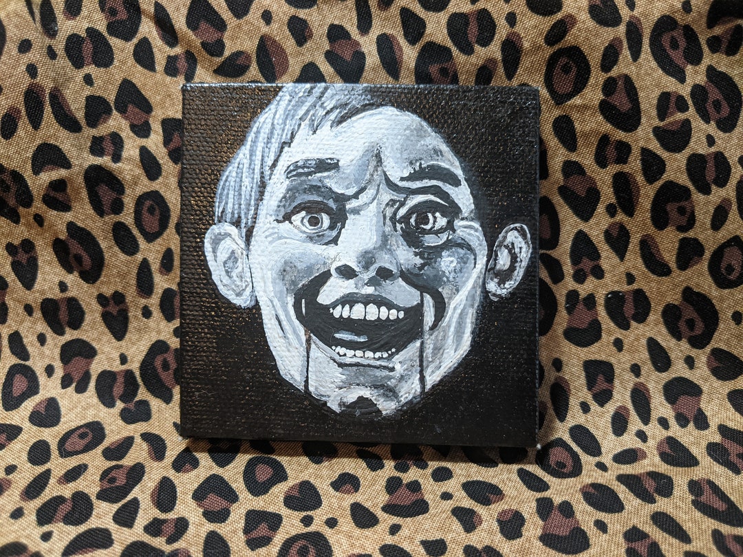 Fats Magic 3x3 Painting, Anthony Hopkins 70s Horror Art Horror Fan Art ...