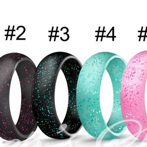 Silicone Ring. Silicone Wedding Bands. Rubber Rings. Glitter - Etsy