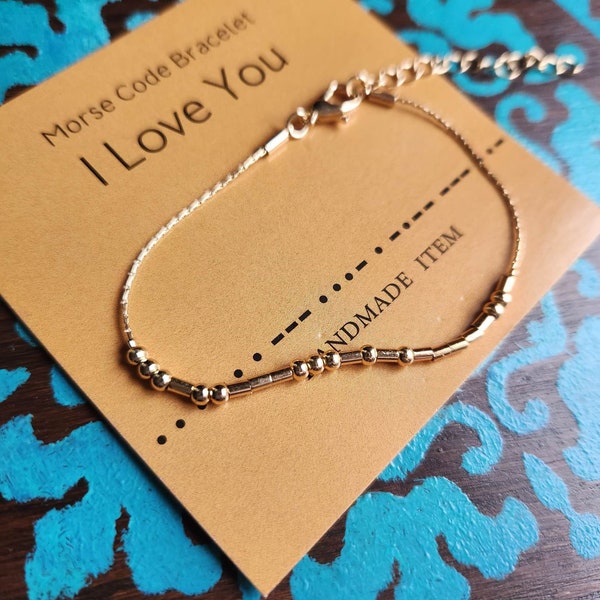 Morse Code I Love You Bracelets - Etsy