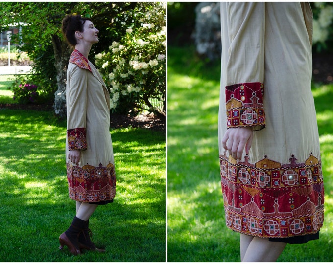 1920s Duster | Fantastic Middle Eastern Inspired Deco Jacket - Size ...