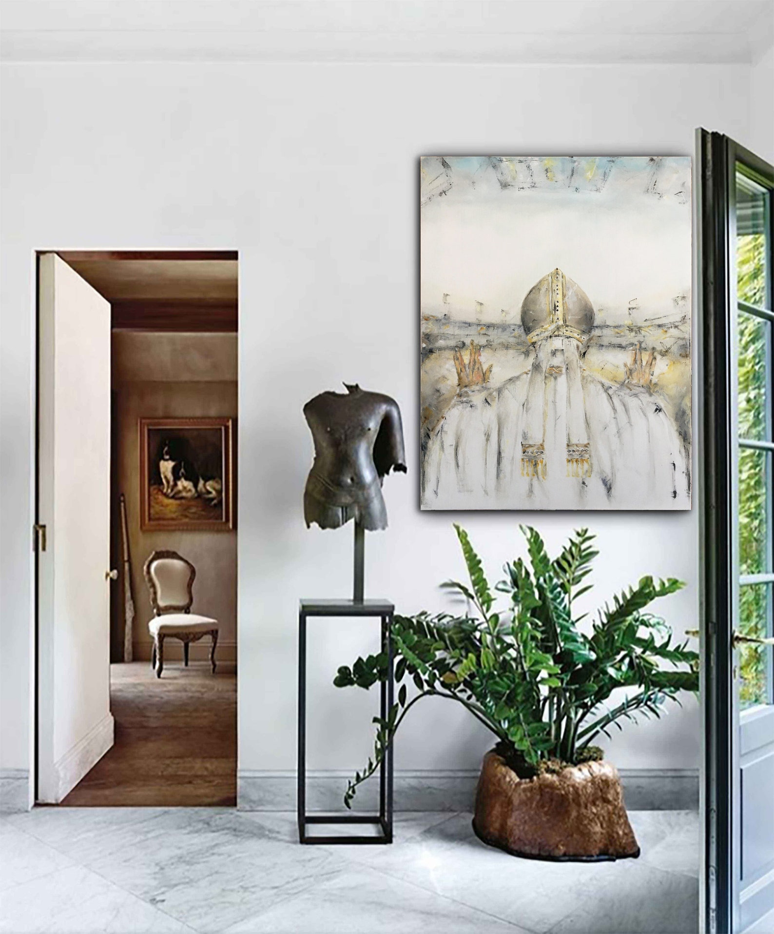 Modern Pope Painting Star Trek Art Abstract Original Oil - Etsy