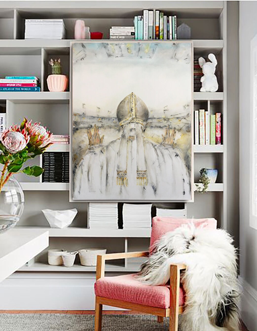 Modern Pope Painting Star Trek Art Abstract Original Oil - Etsy