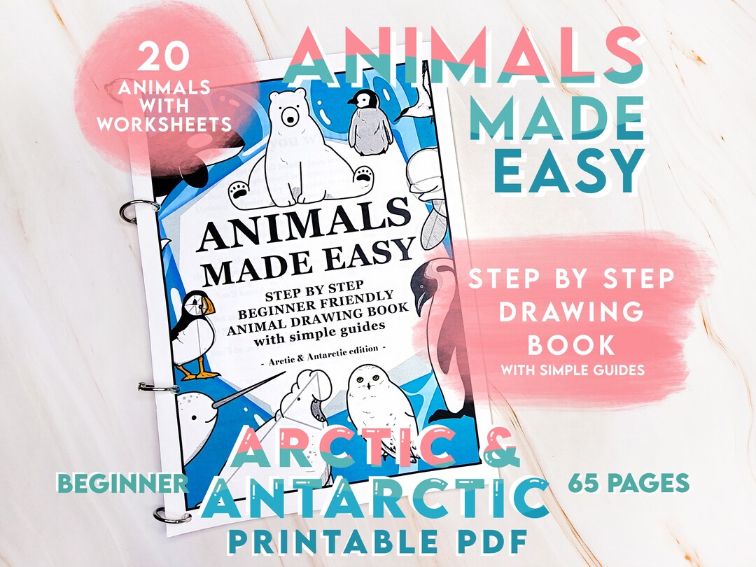How to Draw Animals | Arctic & Antarctic Edition, Step-by-step Drawing ...