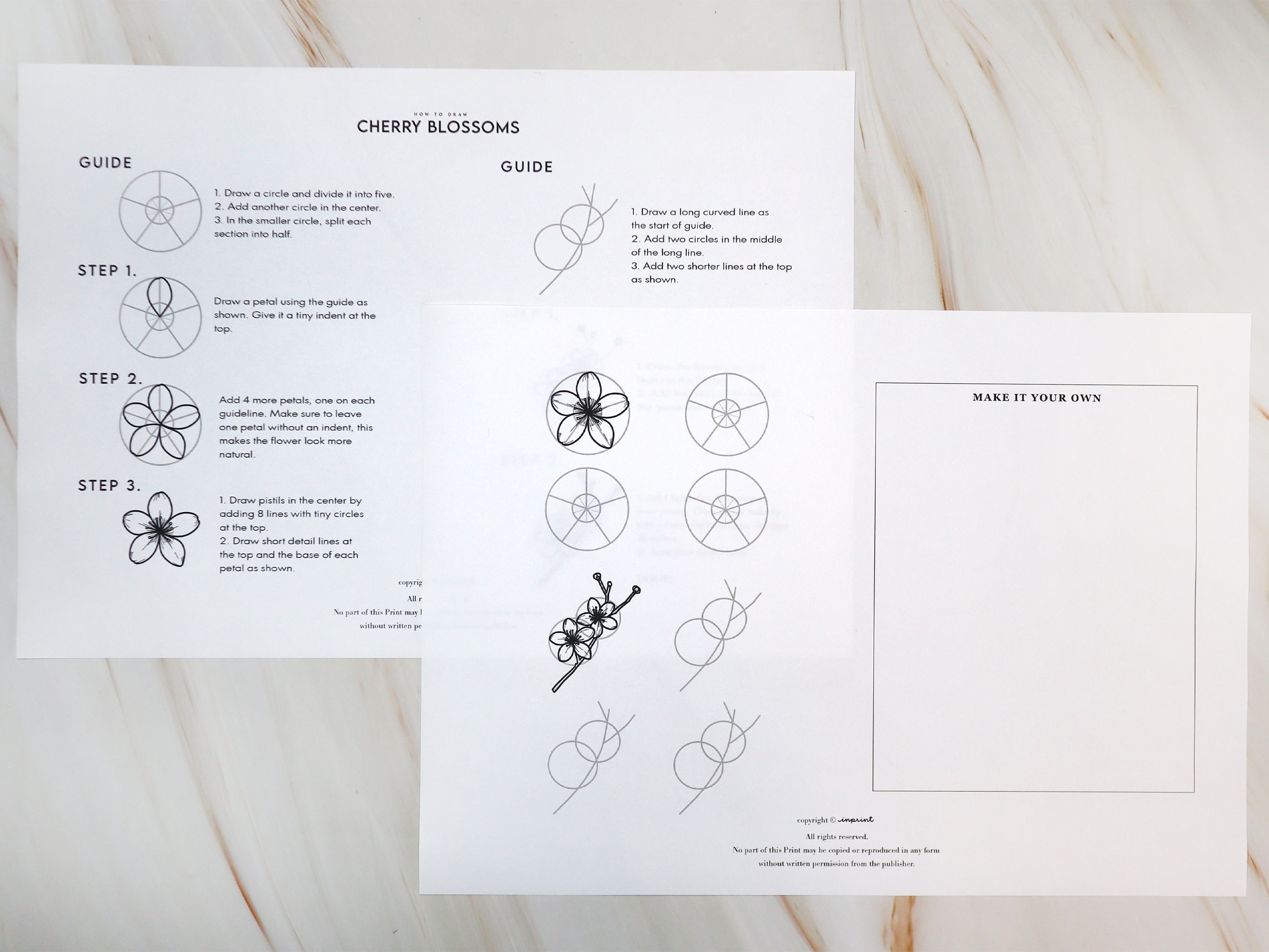 How to Draw Flowers Vol 2, Step-by-step Drawing Tutorials With Written ...