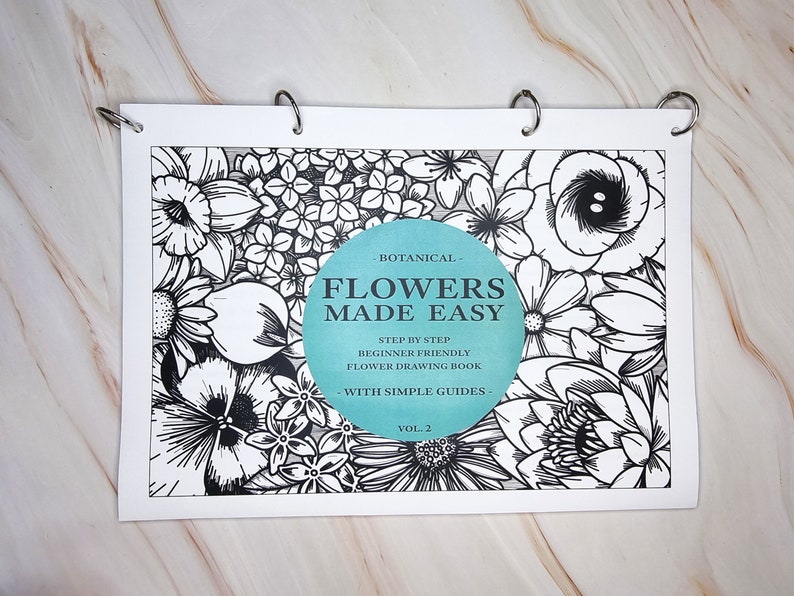 How to Draw Flowers Vol 2, Step-by-step Drawing Tutorials With Written ...