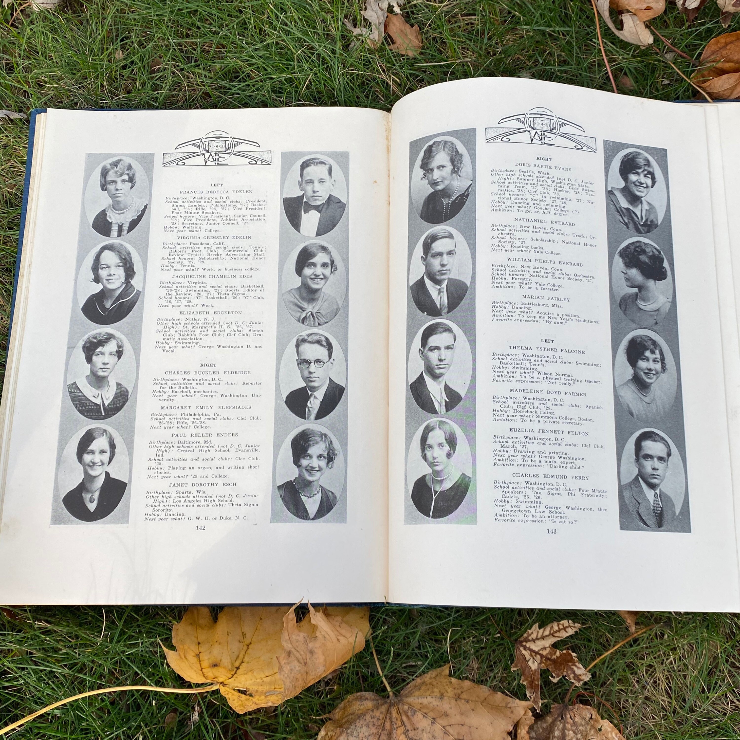 Vintage 1920s 1928 Yearbook Central High School Washington DC | Etsy