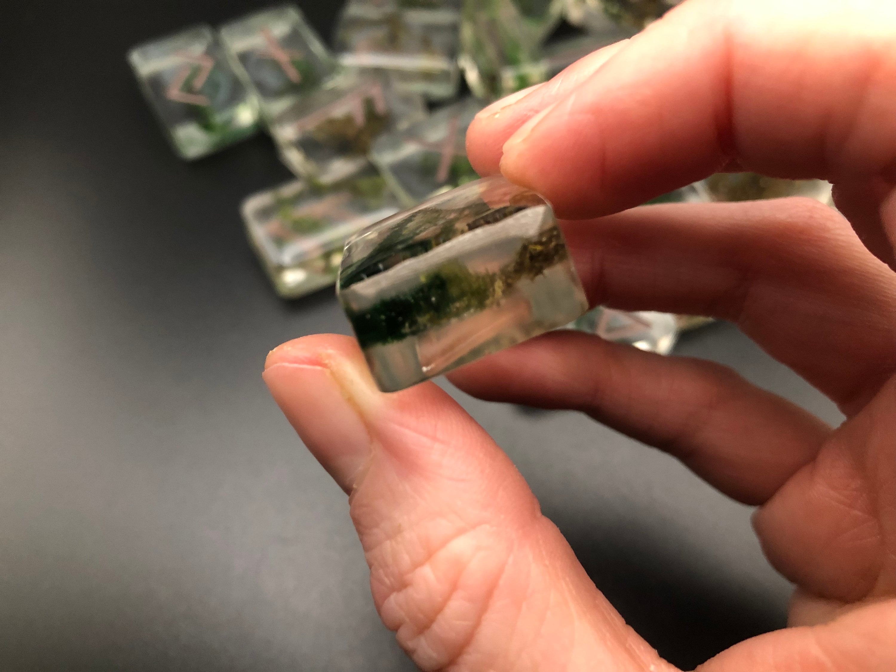 Elder Futhark Resin Runes: Forest of the Fae Set Imperfect Art - Etsy