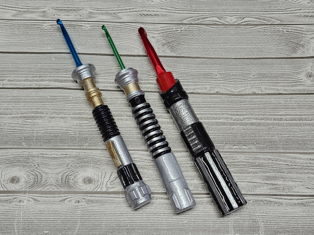 Lightsaber Crochet Hook: Ergonomic Star Wars Inspired Resin Handle - Etsy