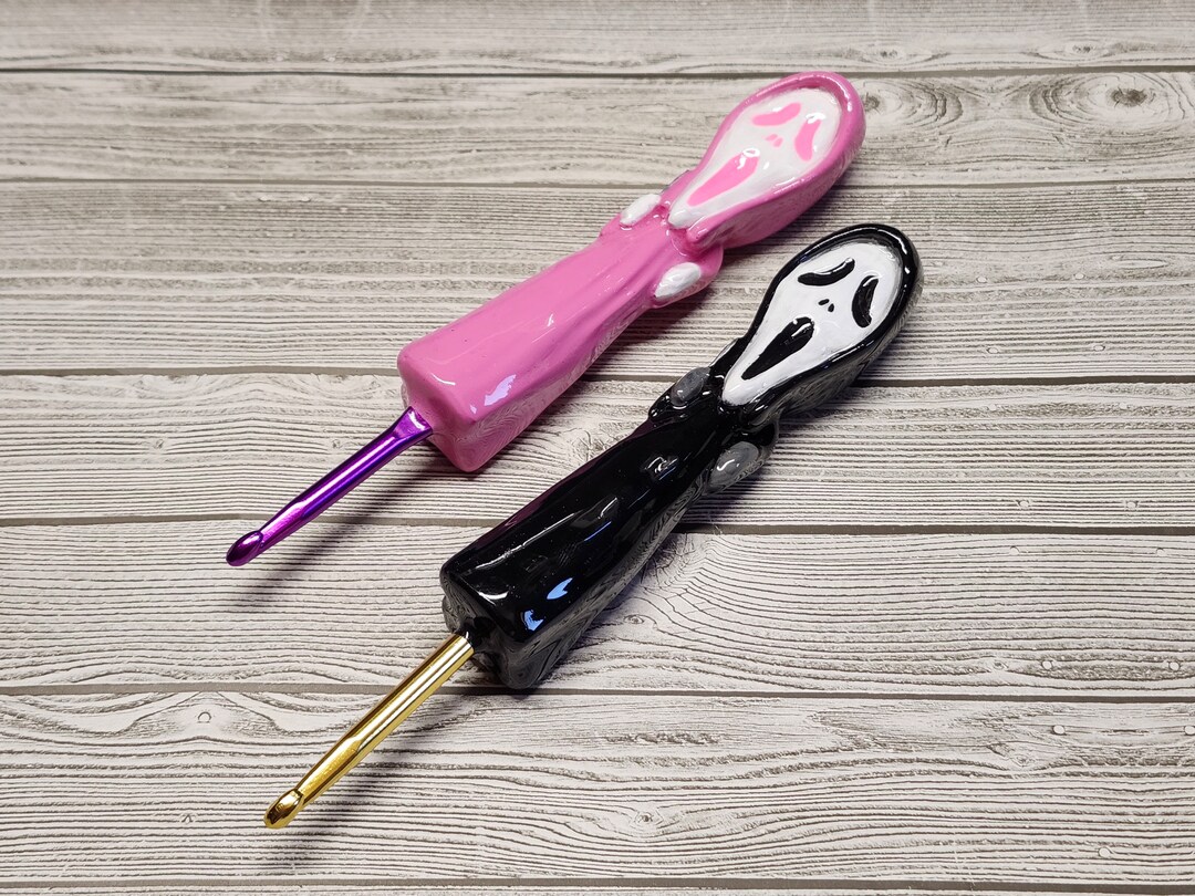Ergonomic Crochet Hook, Grim Reaper Crochet Hook, Nerdy Crochet Hook ...