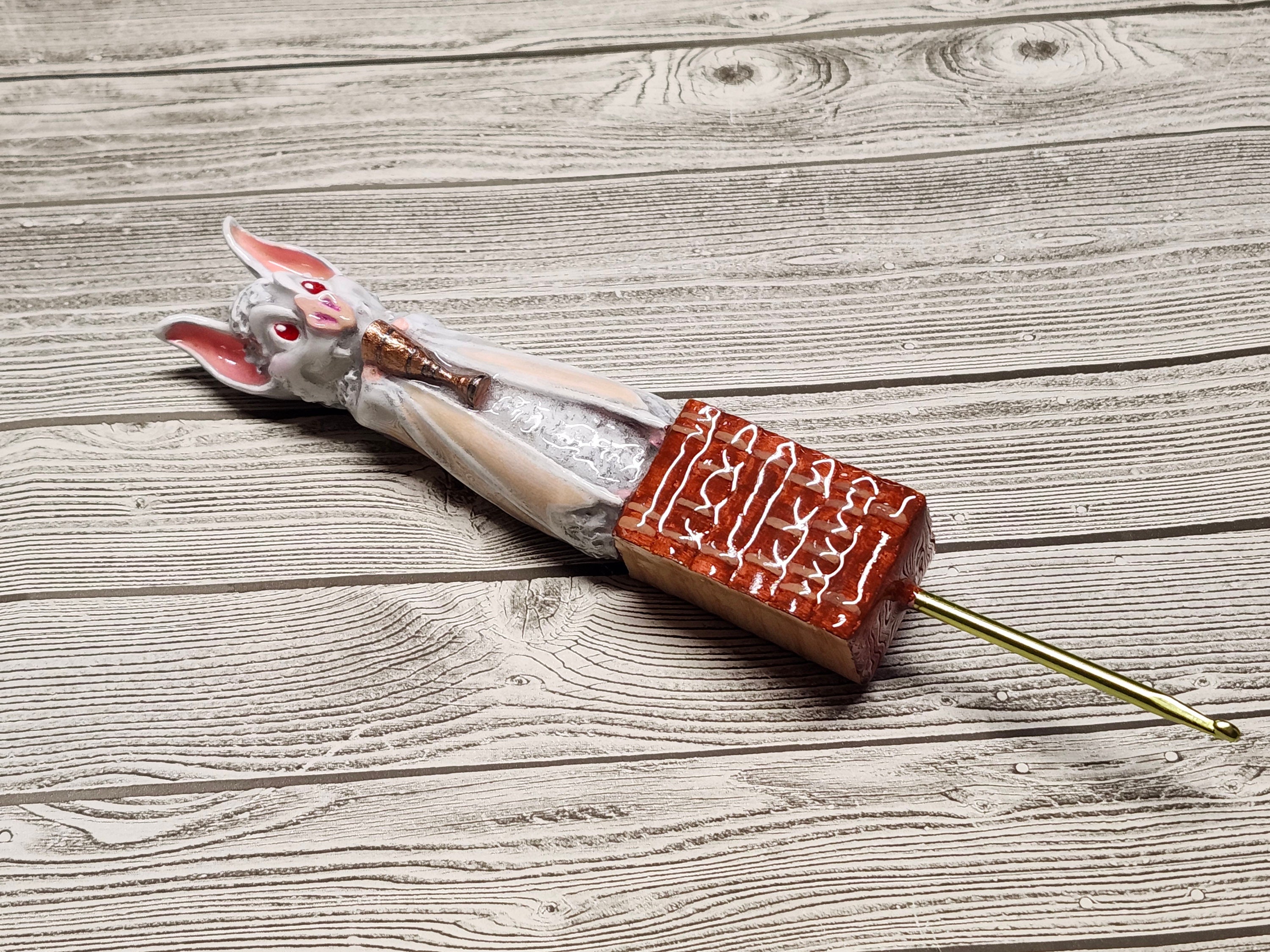 Vampire Bat Ergonomic Crochet Hook: Astarion Inspired, Hand Painted - Etsy