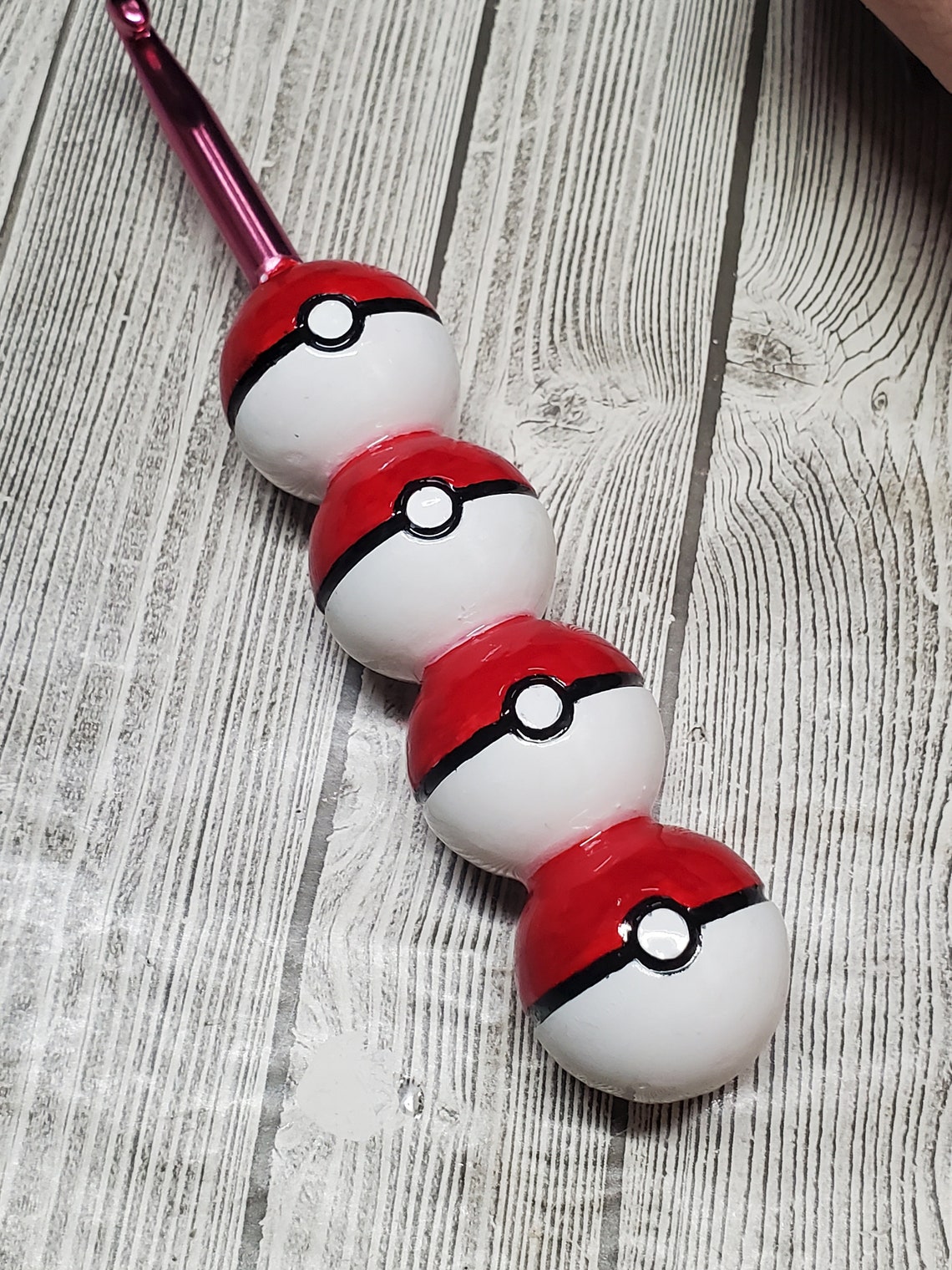 Ergonomic Crochet Hook Pokeball Crochet Hook Pokémon Crochet - Etsy