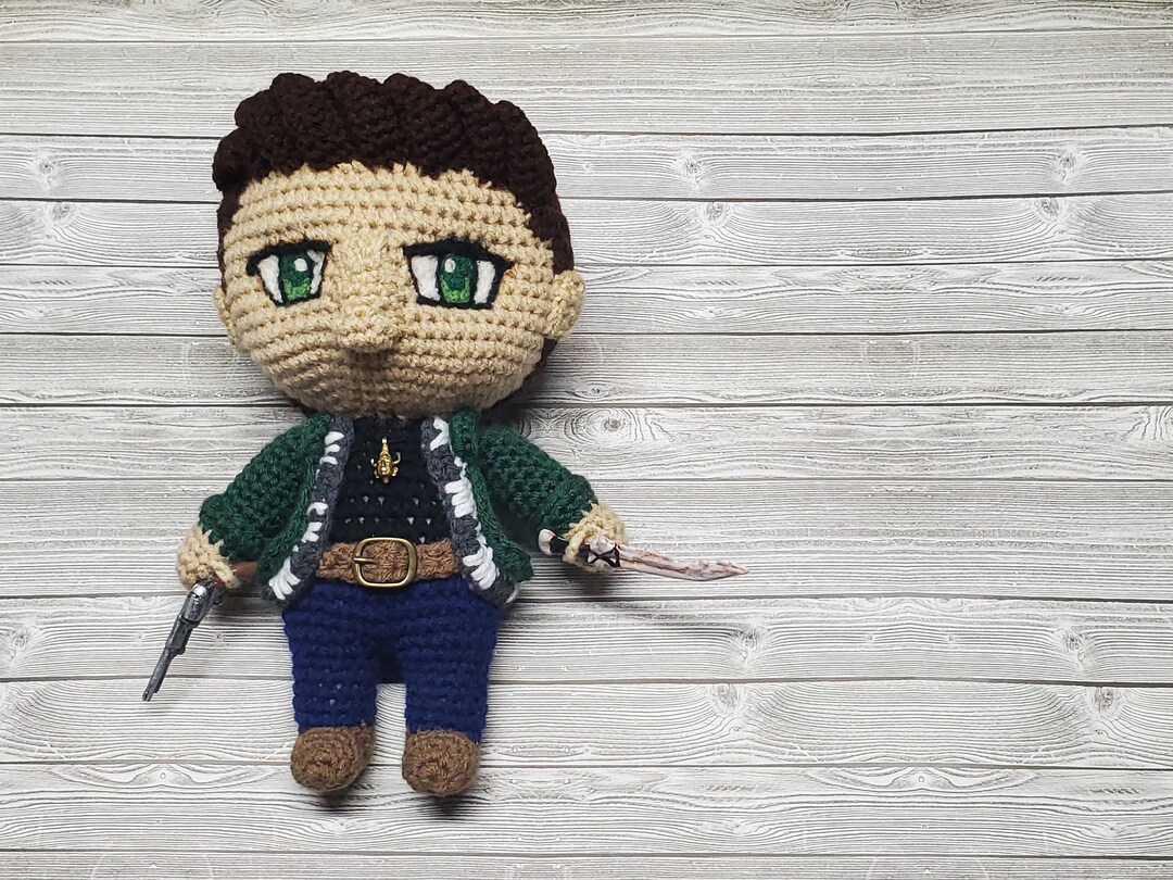 Supernatural Inspired Plushies, Sam, Dean, Castiel, Bobby, Crowley ...