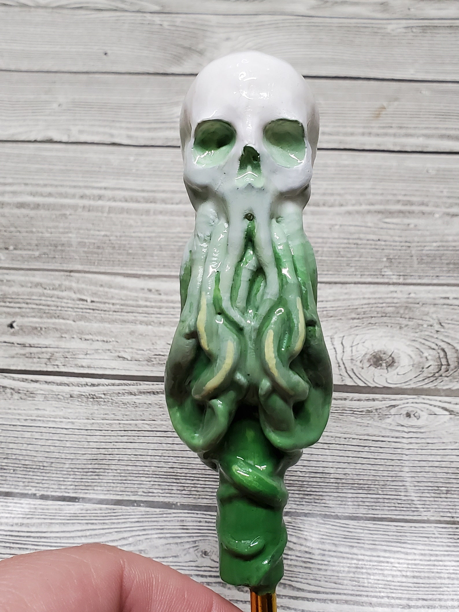 Ergonomic Crochet Hook Skull Hook Cthulhu Crochet Hook - Etsy