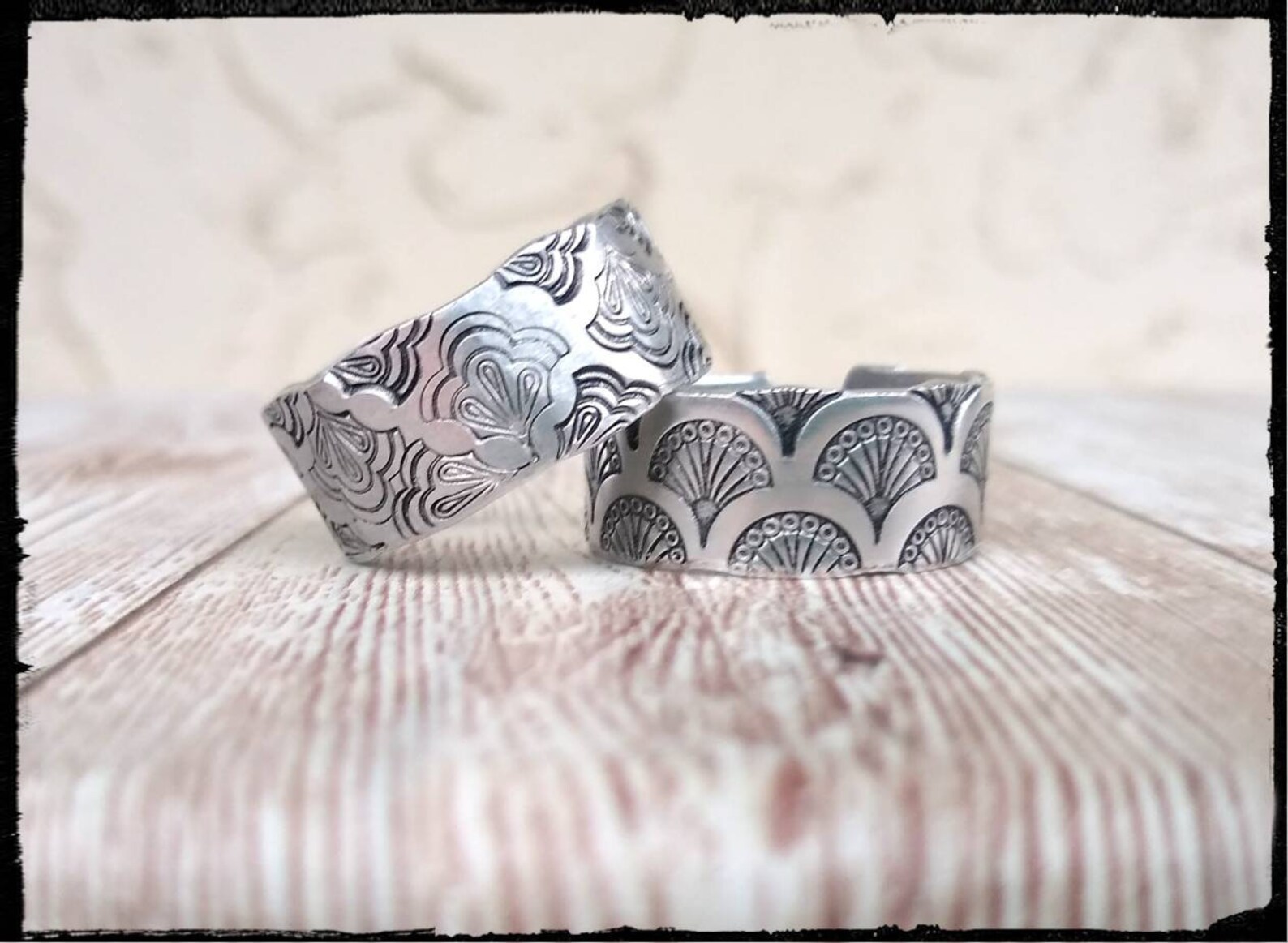 Patterned Cuff Rings Quote Rings Customize/personalize - Etsy