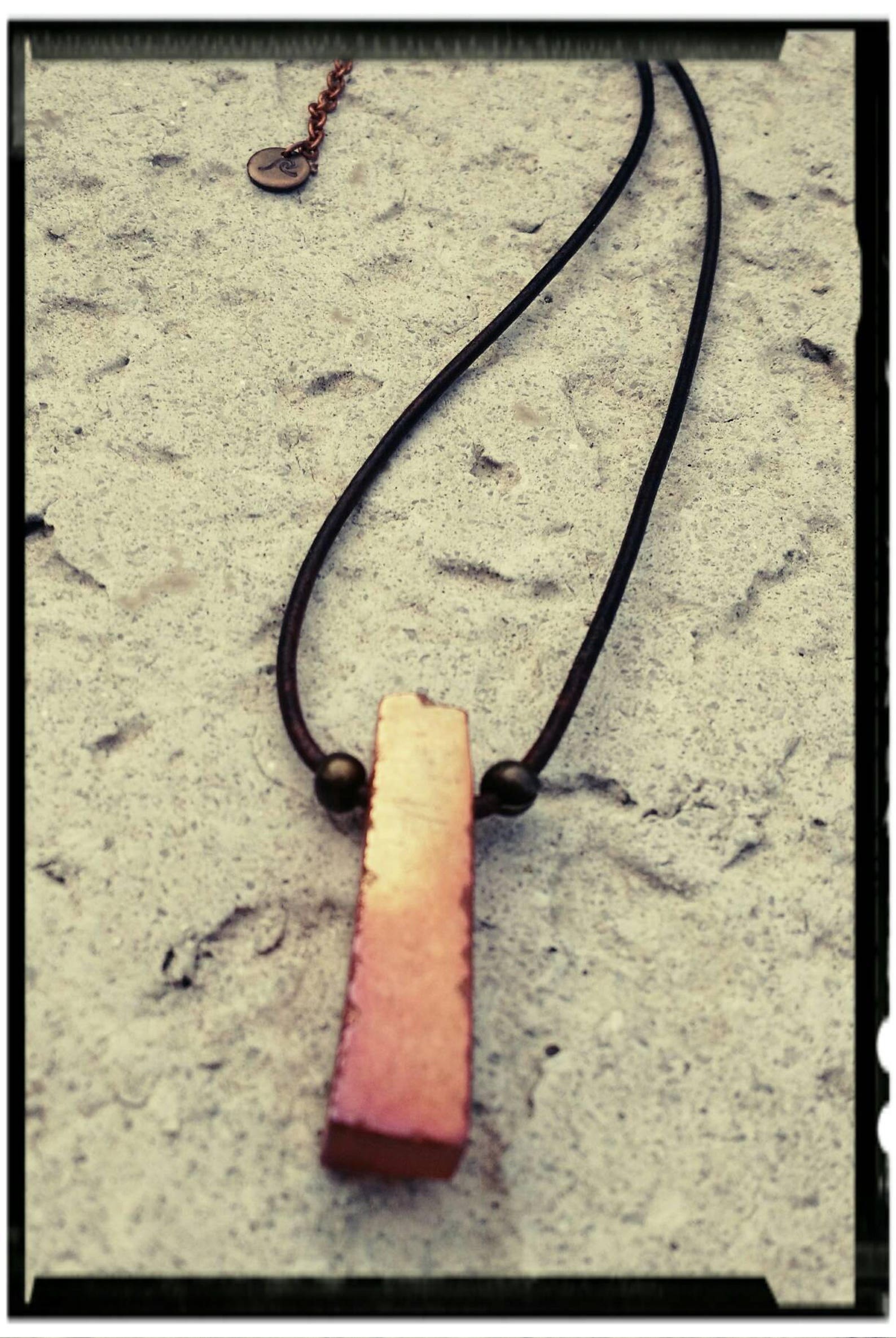 Leather & Quartz Titanium Quartz Stick//distressed - Etsy