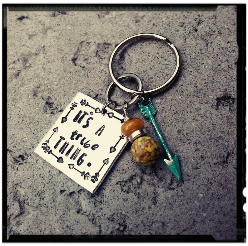 ITS A 'tribe' THING Hand Stamped Keychain//Terra | Etsy