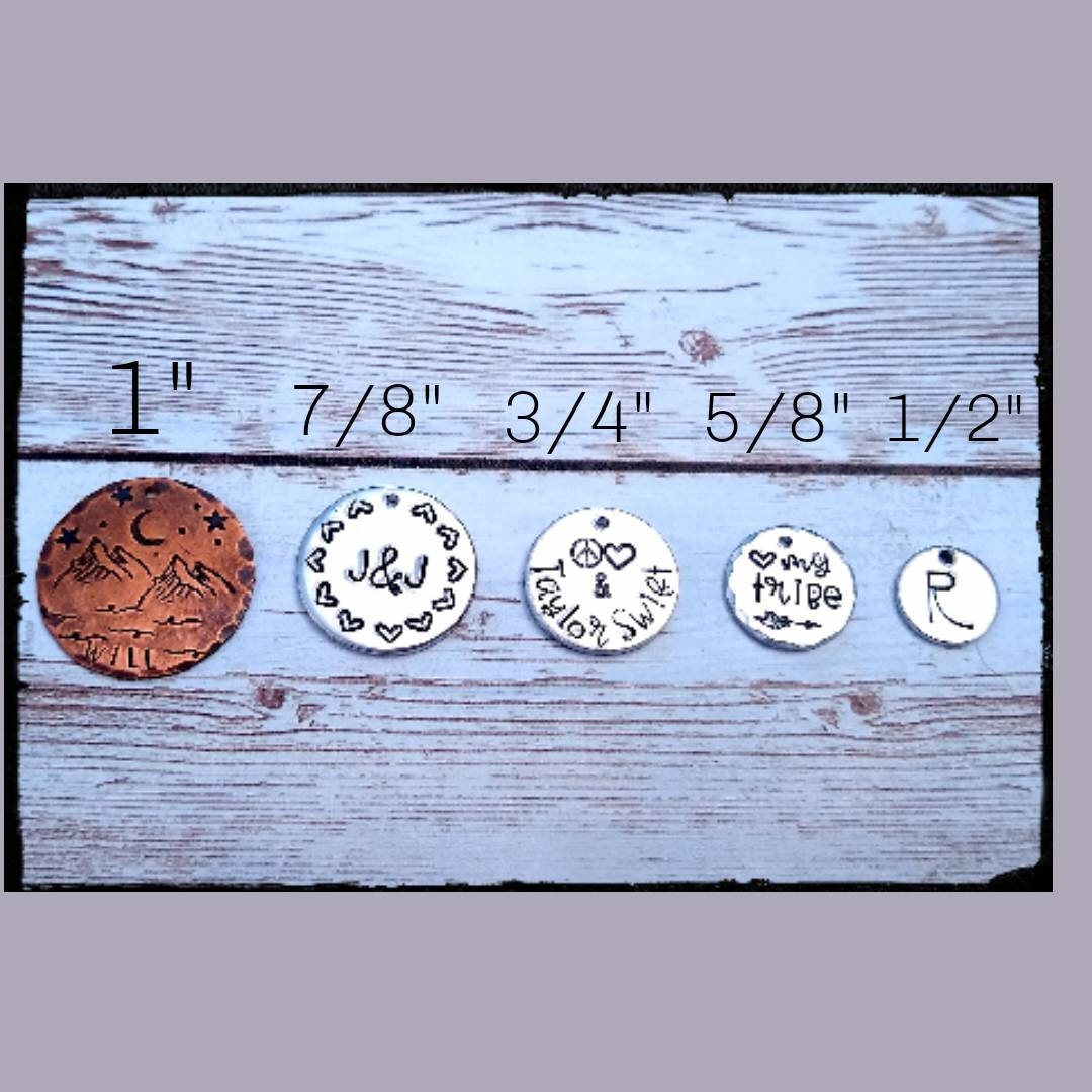 Stamped Charm READ DESCRIPTION Custom Stamped Charm - Etsy