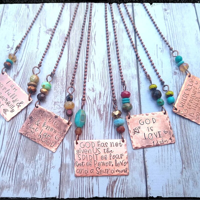 Scripture Necklace - Etsy