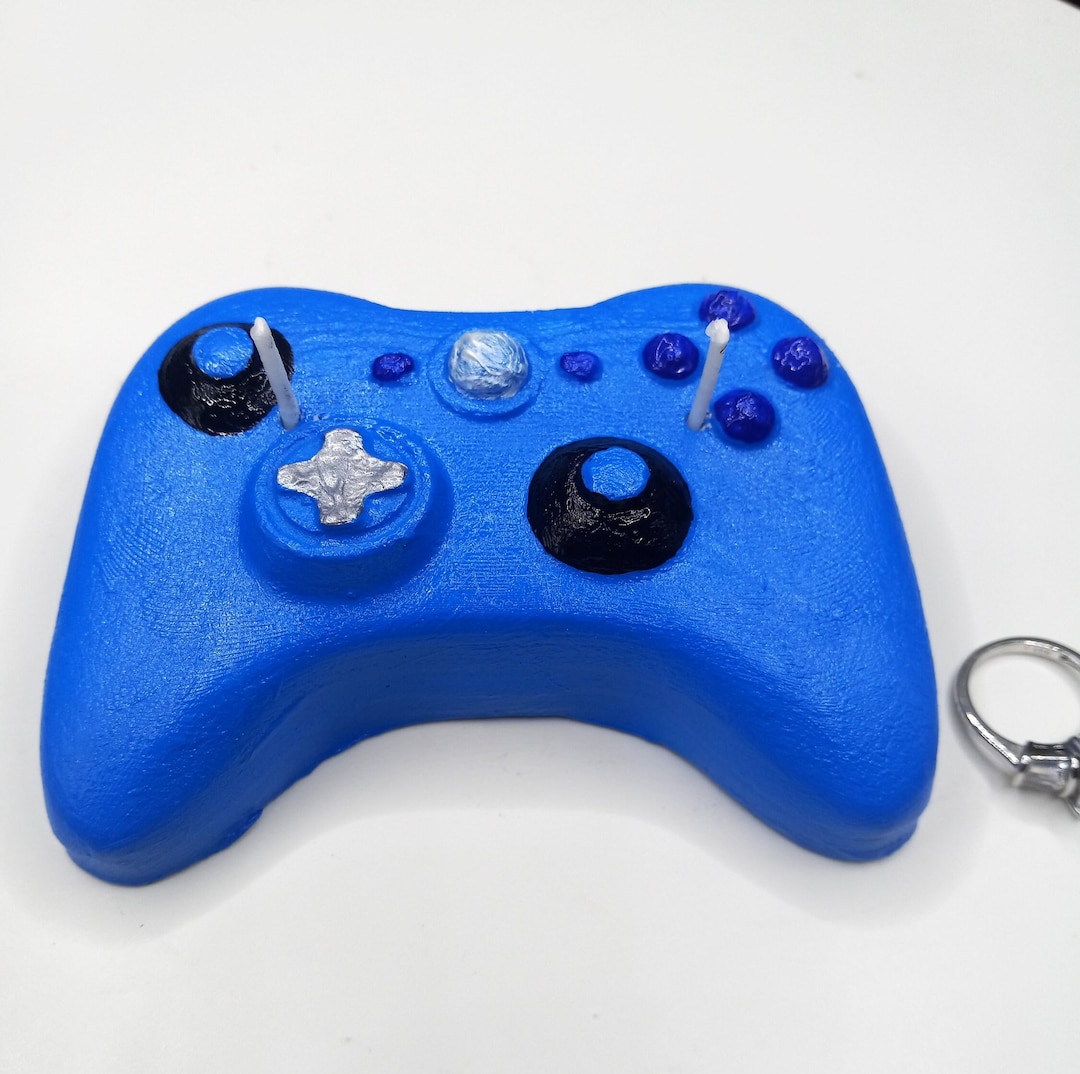 Custom Game Controller Candle Video Game Birthday Gift for Him Gamers Present Cake Topper Gaming ...