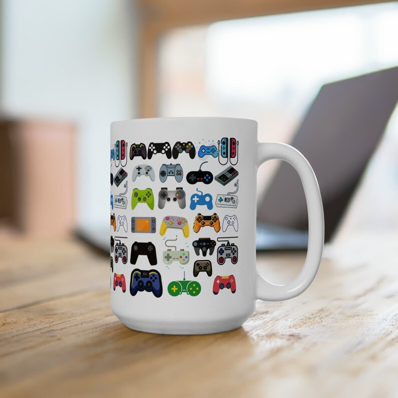 Game Controller Mug: Gamer Coffee Mug, Funny Gaming Gift - Etsy