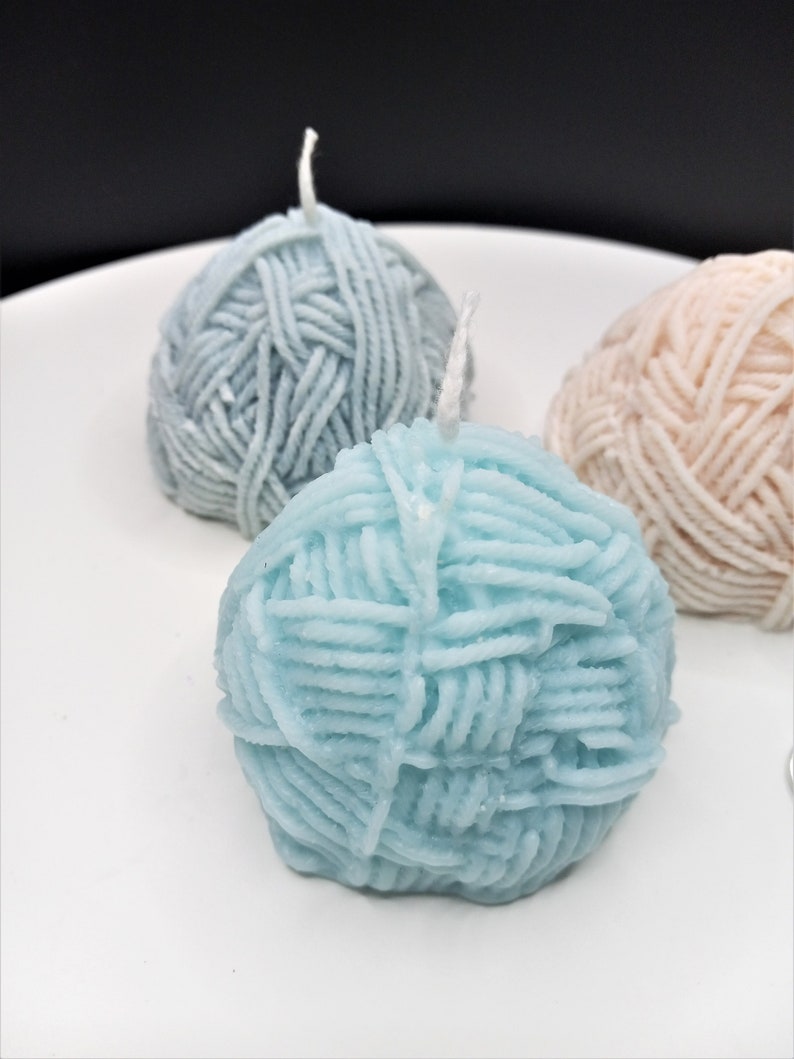 Custom Color Yarn Candle Choose Gift for Her Home Decor Soy - Etsy