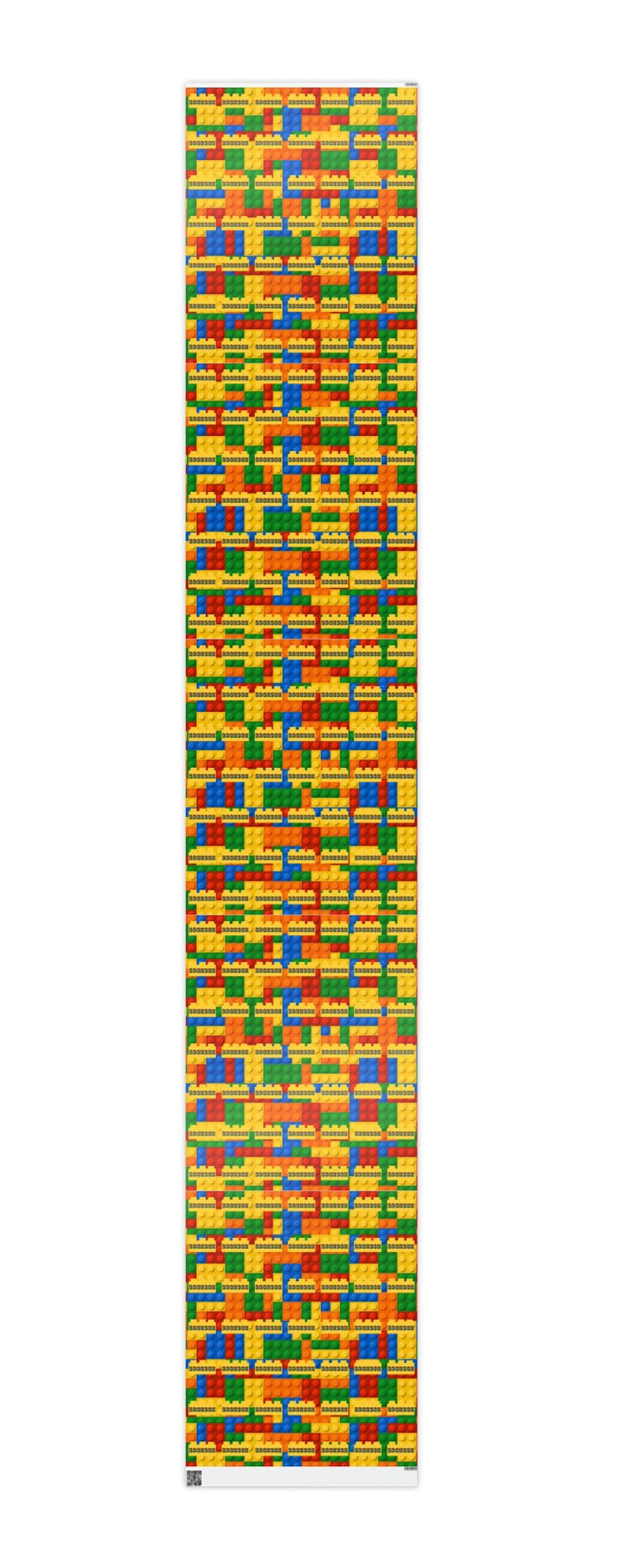 Personalized Building Block Wrapping Paper: Custom Name Gift Wrap - Etsy