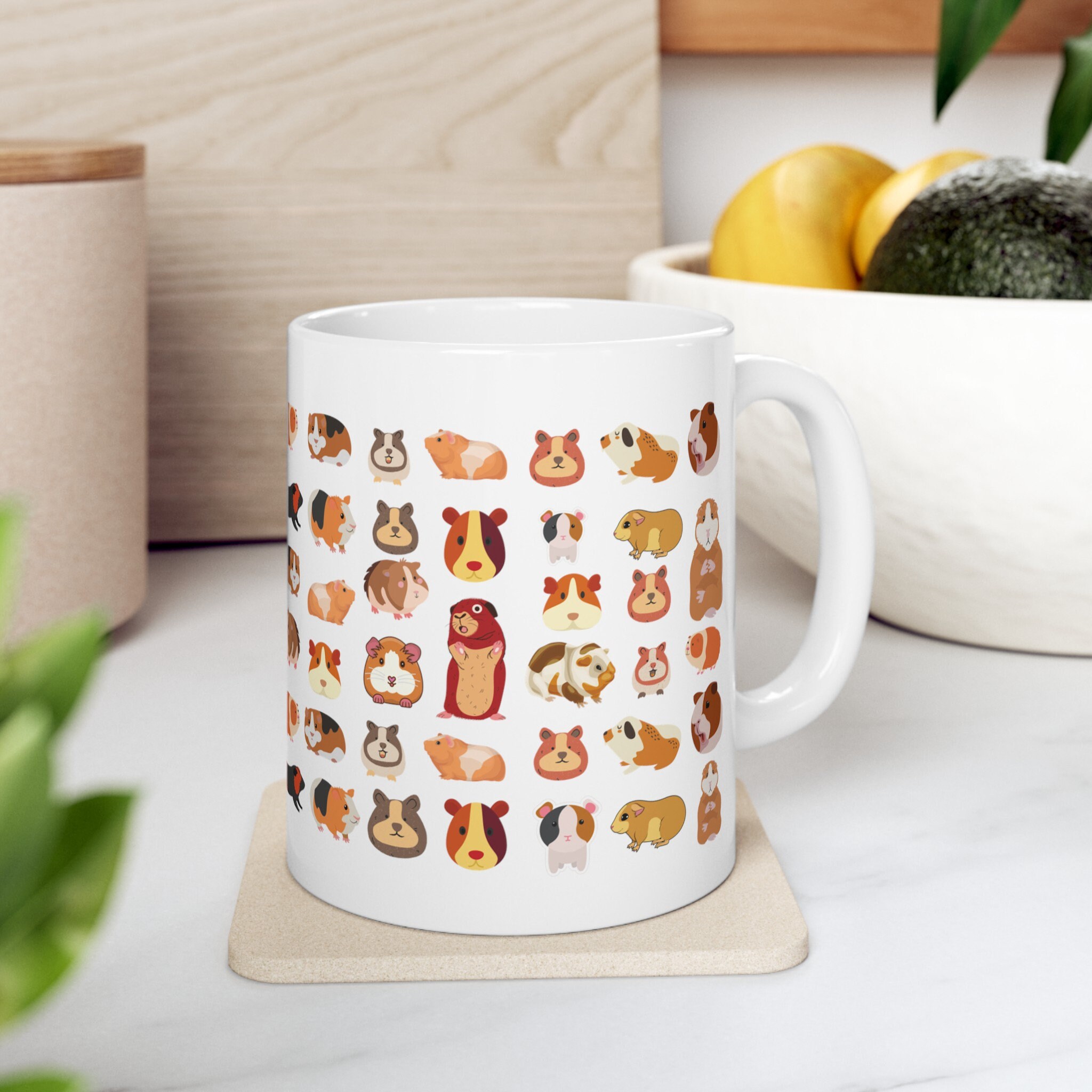 Guinea Pig Mug Cute Guinea Pig Lover Gift Funny Cavy Coffee Tea Mug ...