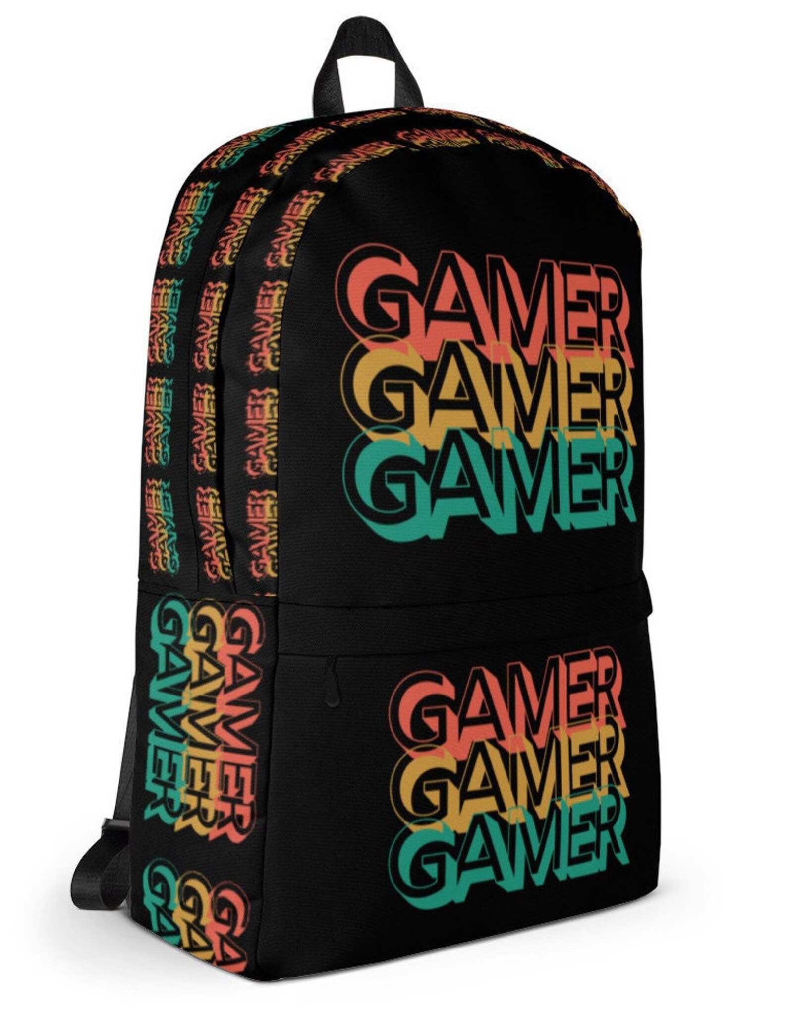 Retro Video Game Backpack Gamer Gift Gaming Rucksack School | Etsy