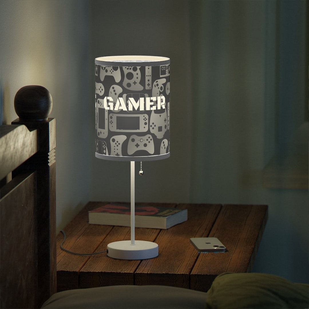 Gamer You Win Gamer Lamp on a Stand Lamp Gift for Him Gamer Gift Video ...